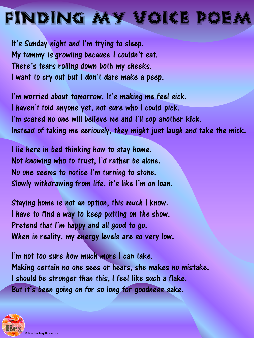 Finding My Voice Poem