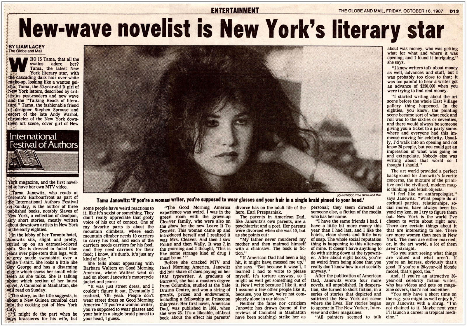 JILL ABRAMS: TAMA JANOWITZ'S ICONIC "SLAVES OF NEW YORK" - 30 YR ...