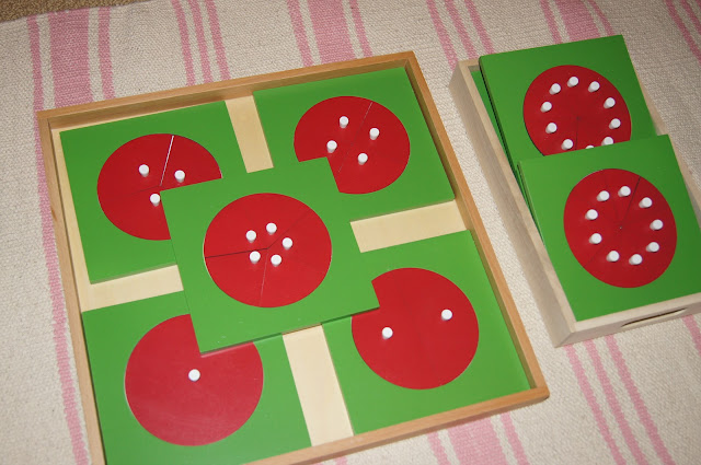 Montessori Early Fractions, Fractions At Home - "Making Montessori Ours"