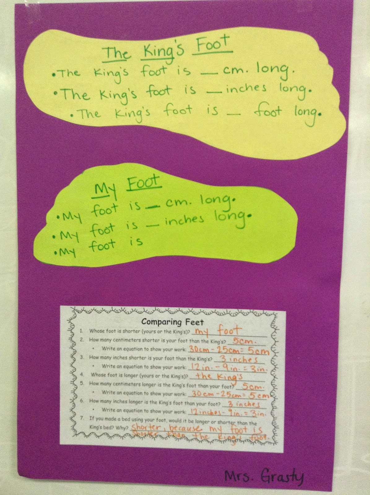 Grasty's 2nd Grade Goodies: Five for Friday - Measurement Style