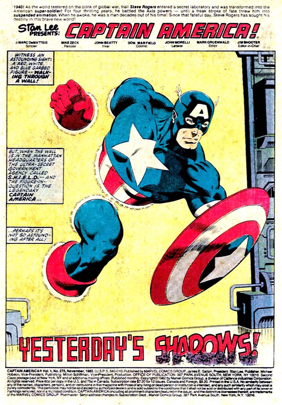 Marvel Comics of the 1980s: 1982 - Anatomy of a Splash Page - Captain ...