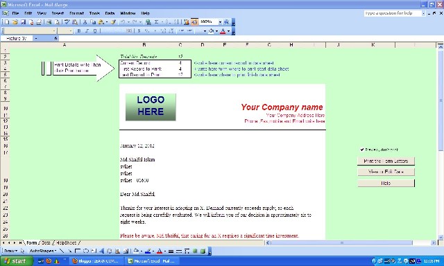 Mail Marge In Ms Excel Learn Computer