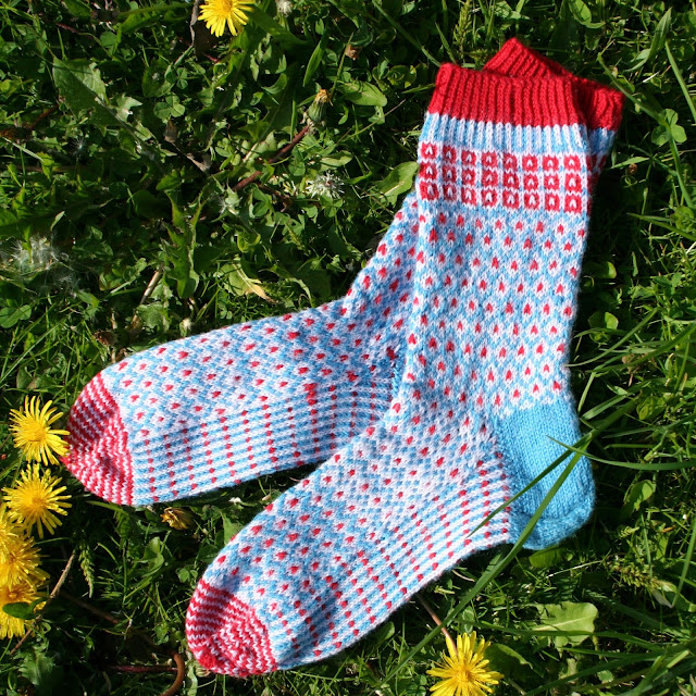 Reetselig: Schwedische Socken im GreenGateStyle - Soxx No 16