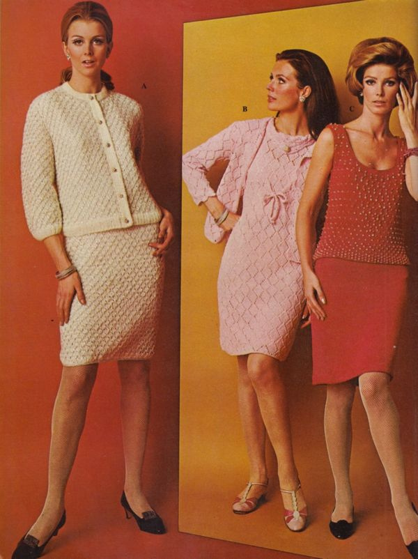 Colorful Women's Knitting Sweaters of the 1960s ~ Vintage Everyday
