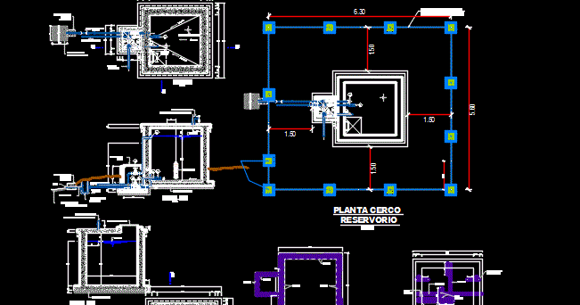 Bibliocad VIP Descargar Archivos Gratis: Plano de reservorio de 5m3