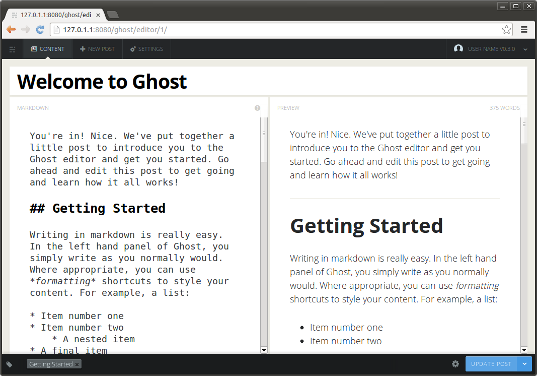 Bitnami Blog: Ghost - the New Blogging Platform - Now Available in BitNami Bitnami Blog: Ghost - the New Blogging Platform - Now Available in BitNami