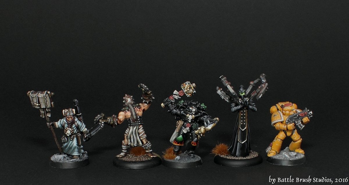 Battle Brush Studios: Review: Warmachine Cephalyx Mind Slaver & Drudges
