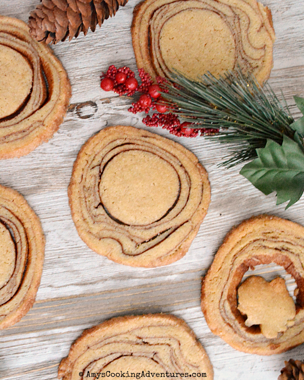 Cinnamon Log Slice Cookies #FilltheCookieJar