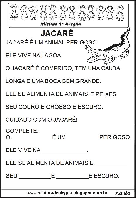 PEQUENOS TEXTOS INFANTIS PARA O 1º ANO - Mistura de Alegria
