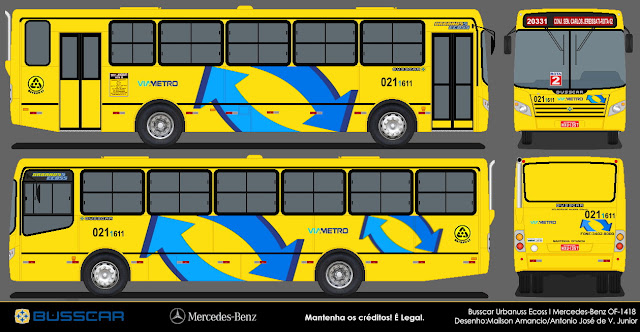 FBus Desenhos - Ônibus é a nossa arte!: Via Metro 611