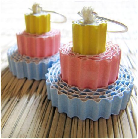 Recycled Paper Jewelry by Paper Melon / The Beading Gem