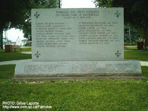 Bike WA to VT, Write History: Napierville, Québec
