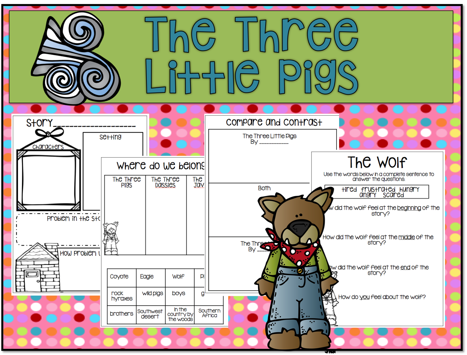1st Grade Hip Hip Hooray!: The Three Little Pigs