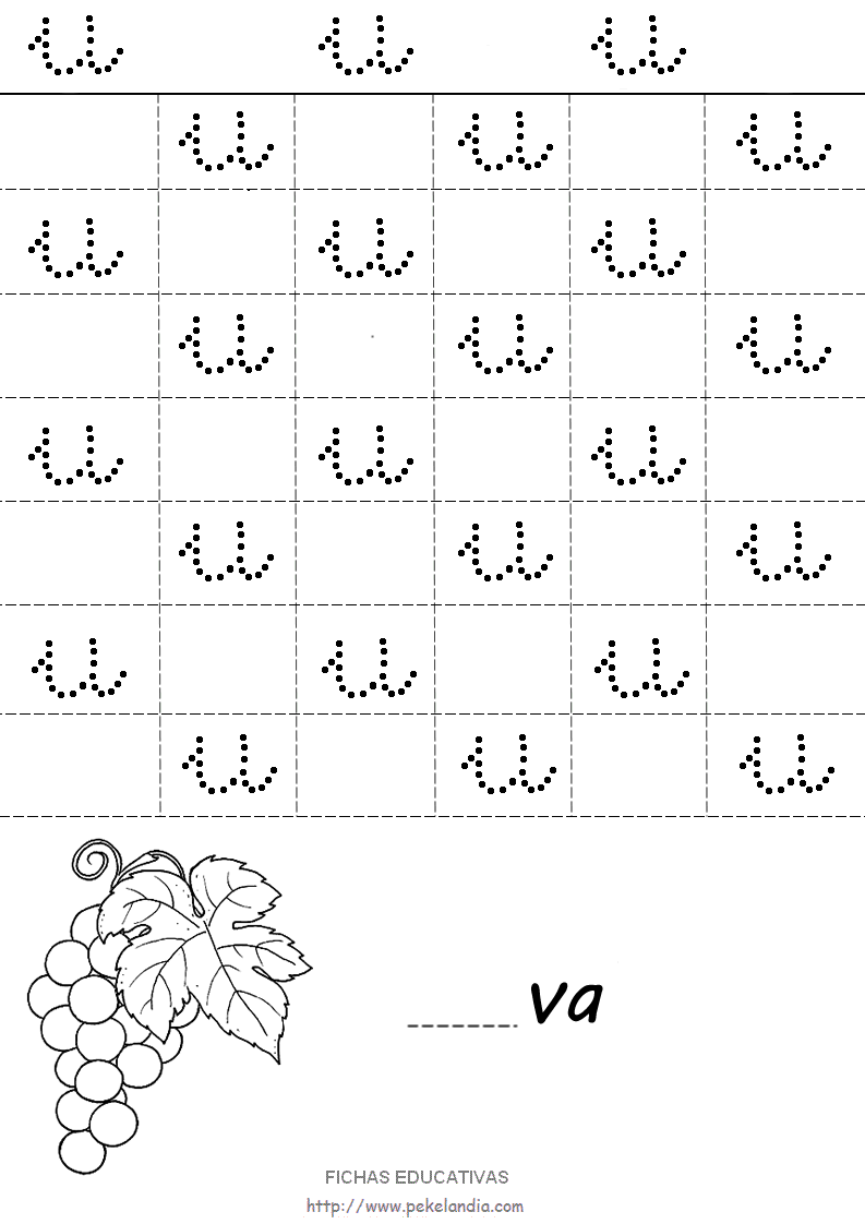A MÍ ME GUSTA EL COLE: Fichas repaso del trazo de letras minúsculas
