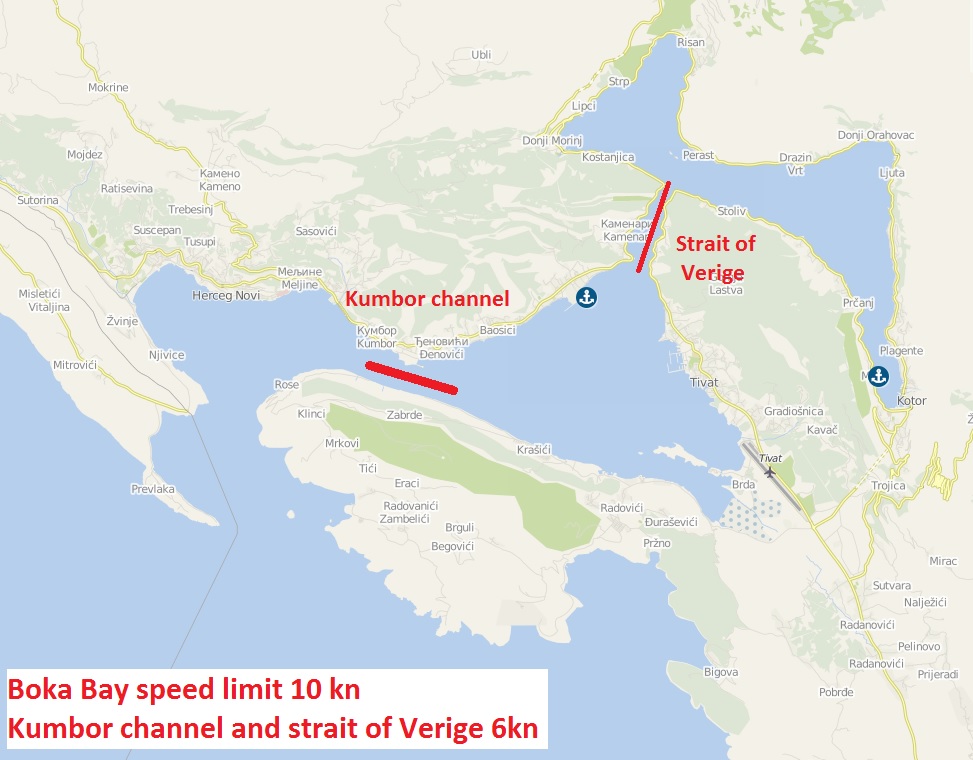 Yacht and Port Agent Montenegro: Speed limit for all vessels sailing in ...