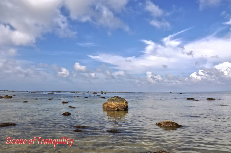 Scene of Tranquility: Tranquility at UMS Beach.