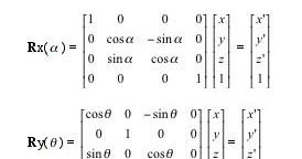 3d Scanner Image: 3d Rotation Matrix