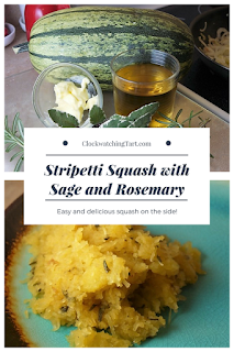 Clockwatching Tart: Stripetti Squash with Sage and Rosemary
