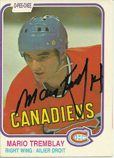 Hell's Valuable Collectibles: Mario Tremblay: 4 Autographed Items
