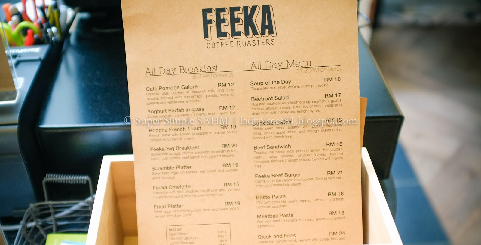 Super Simple SAHM: Feeka Coffee Roasters, KL