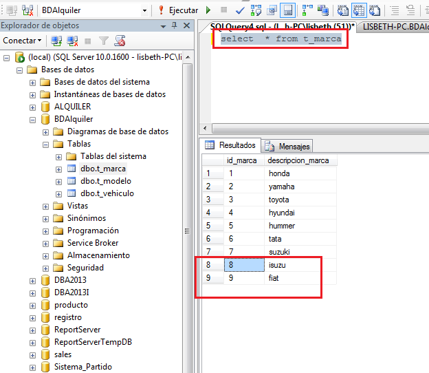 Insertar Datos De Forma Grafica En Sqlserver Neytortec Tutoriales Web