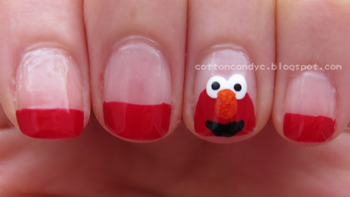 Elmo+Nail+Art+Tutorial+07.jpg (500×281) | Nail art tutorial, Nails ...