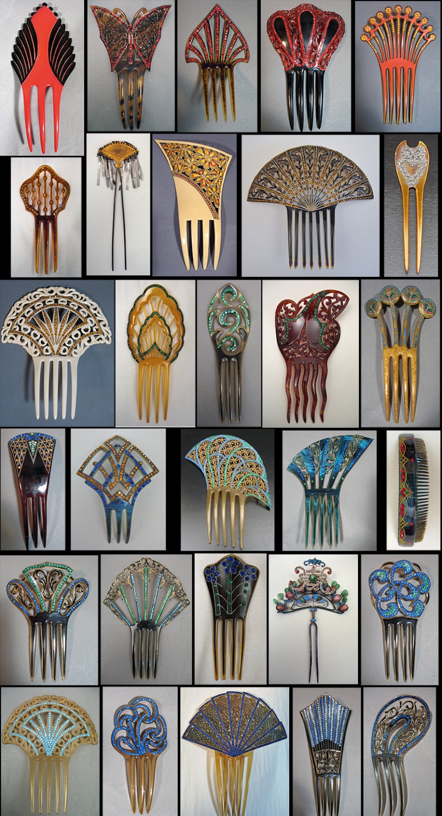 Past Perfect Vintage: One Hundred Years of Ladies Hair Combs