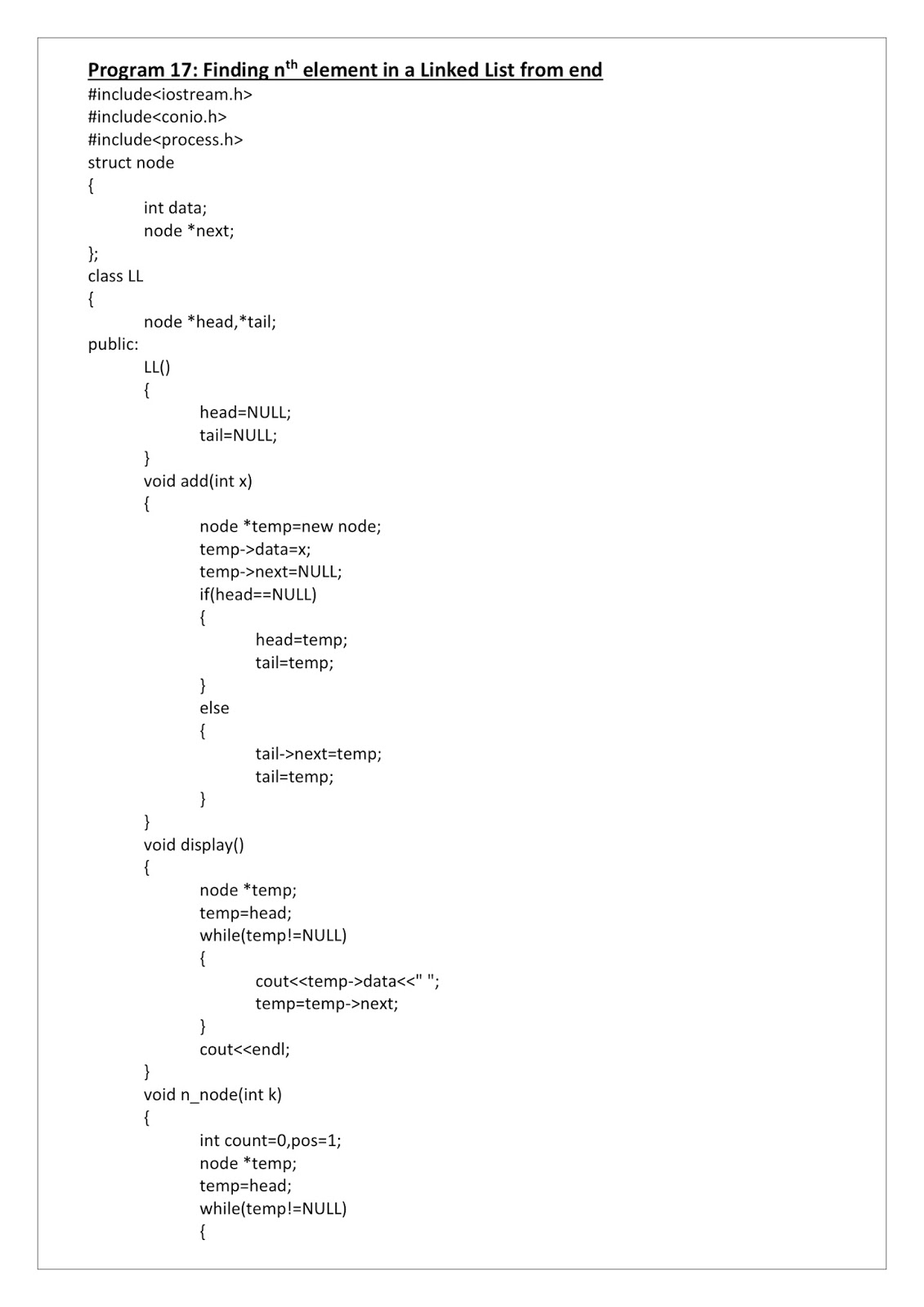 Class 12 Computer Practicals