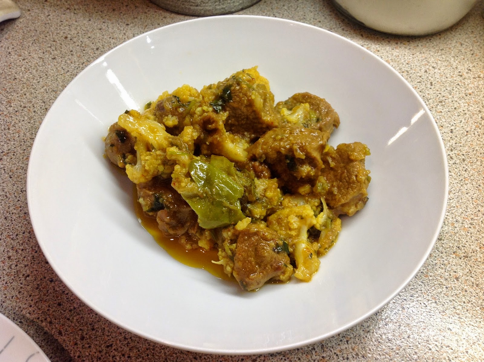 This Muslim Girl Bakes: Cauliflower Lamb Curry - Gobi Gosht