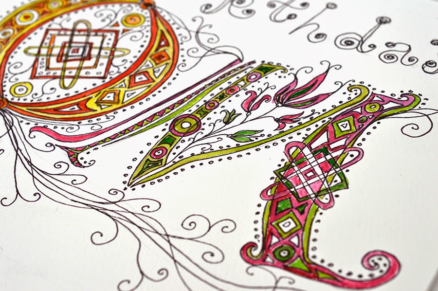 My Colourful Calligraphy: Happy Birthday, dear Tom!