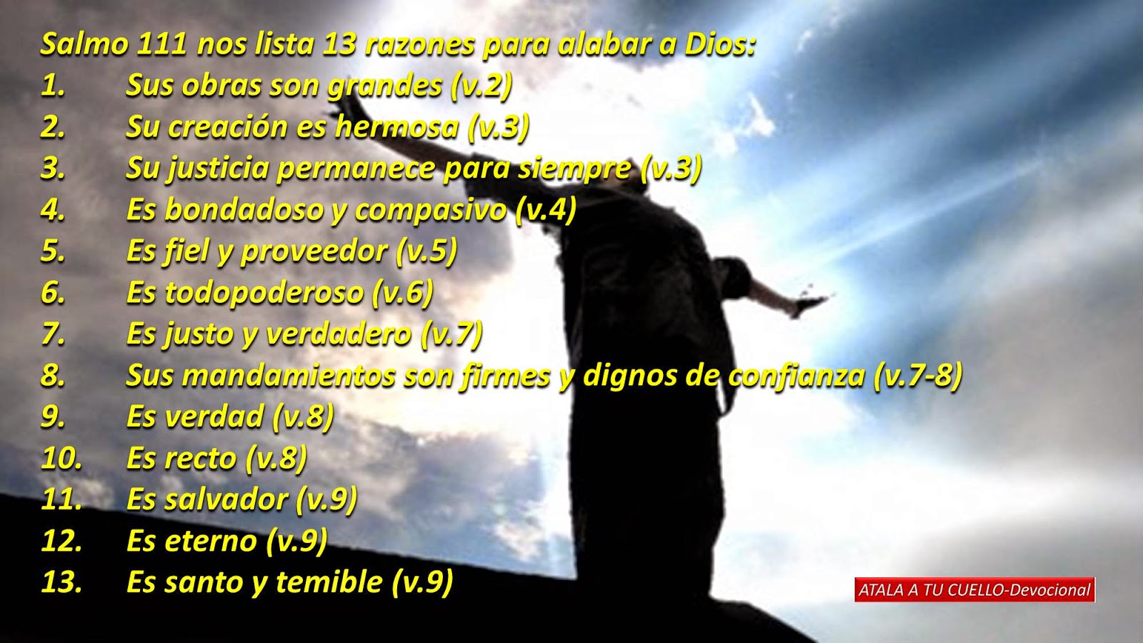 ATALA A TU CUELLO Devocional: Salmos 111