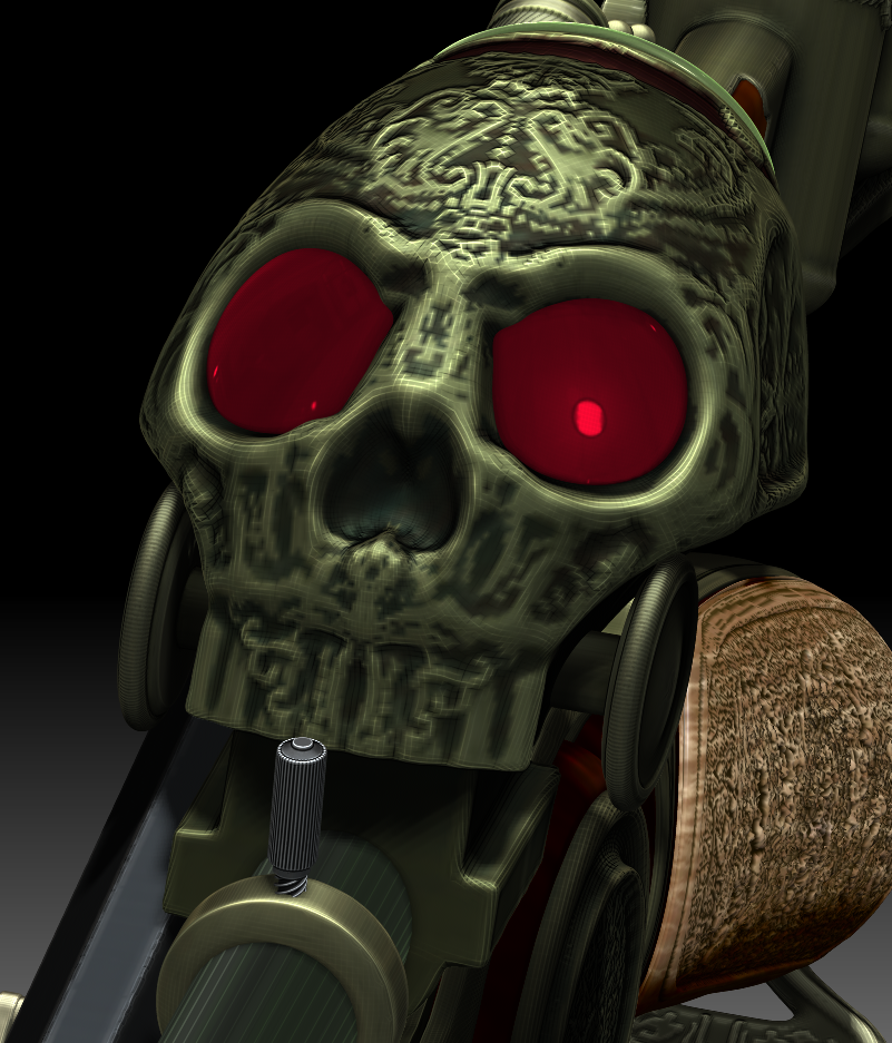 Mowrer Art Steampunk Frankenstein and more: Steampunk Aether Rifle in 3D!