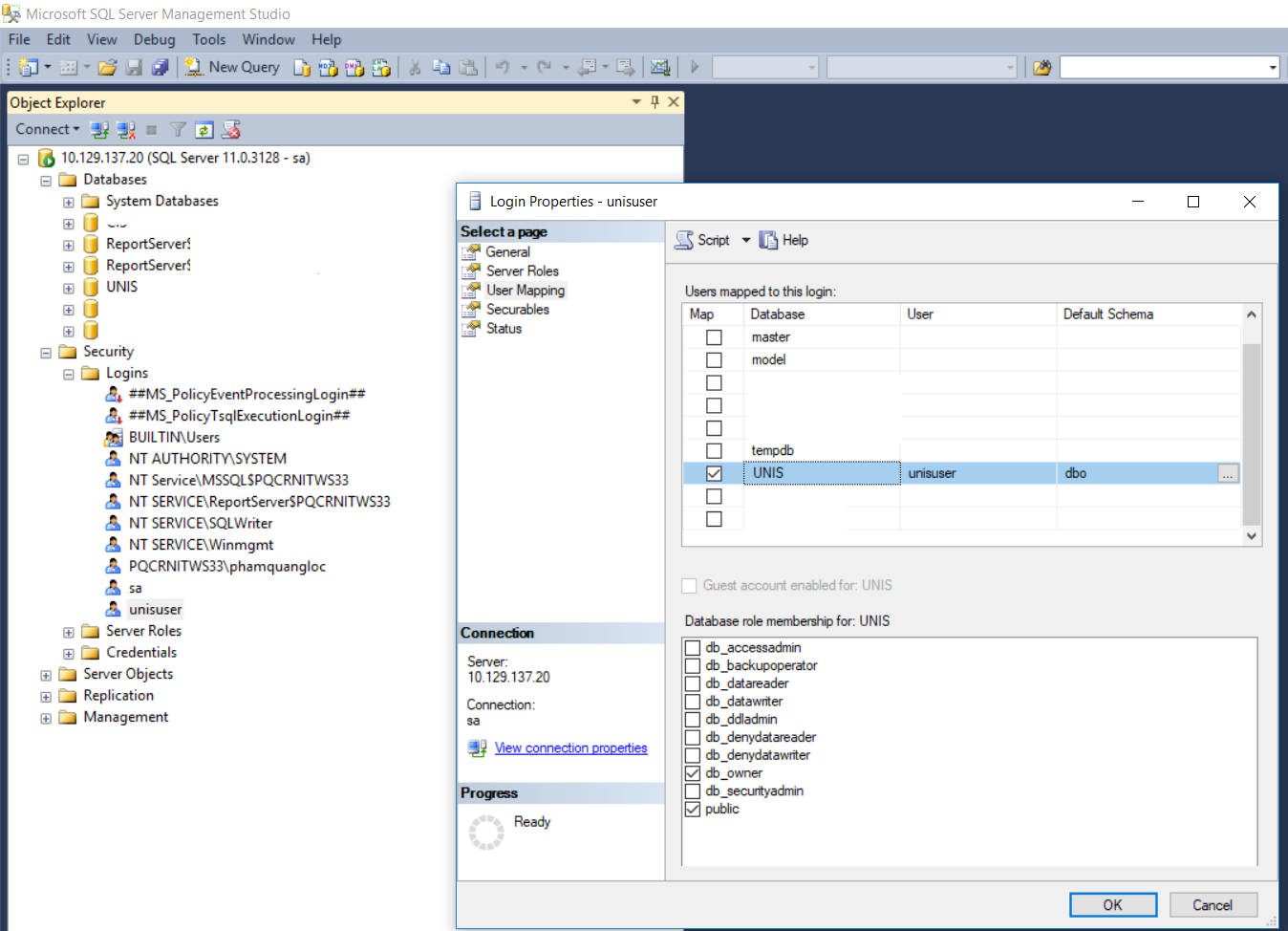 UNIS Remote Manager - Phần 2 - Hướng dẫn cấu hình kết nối Unis với Sql ...