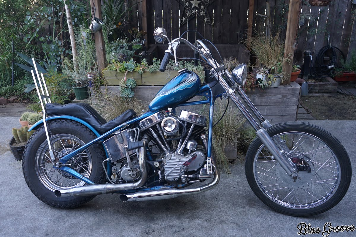 BLUE GROOVE SHOP BLOG: - SOLD - 57` PANHEAD CHOPPER