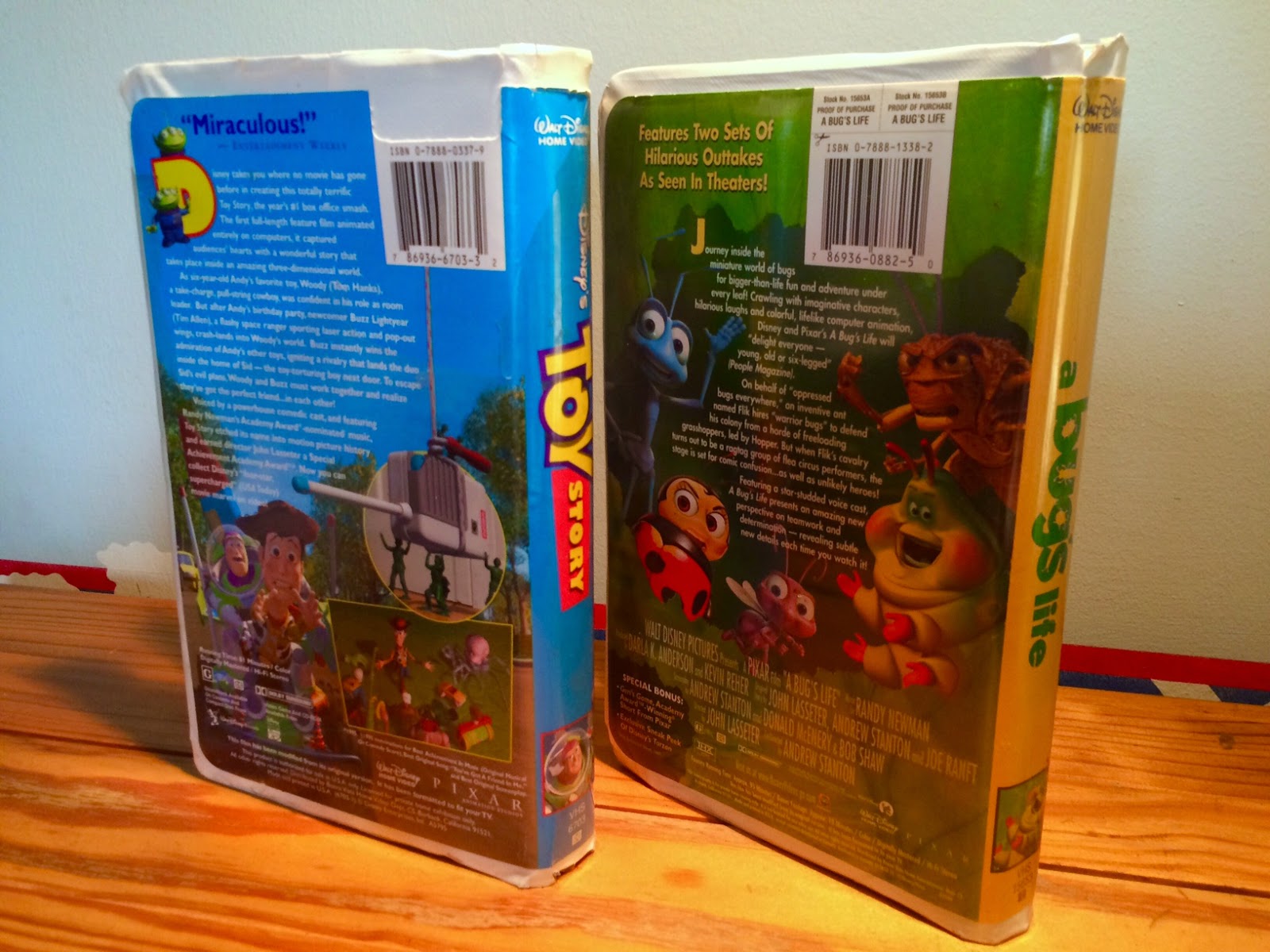 Dan the Pixar Fan: Pixar Collection: VHS Tapes