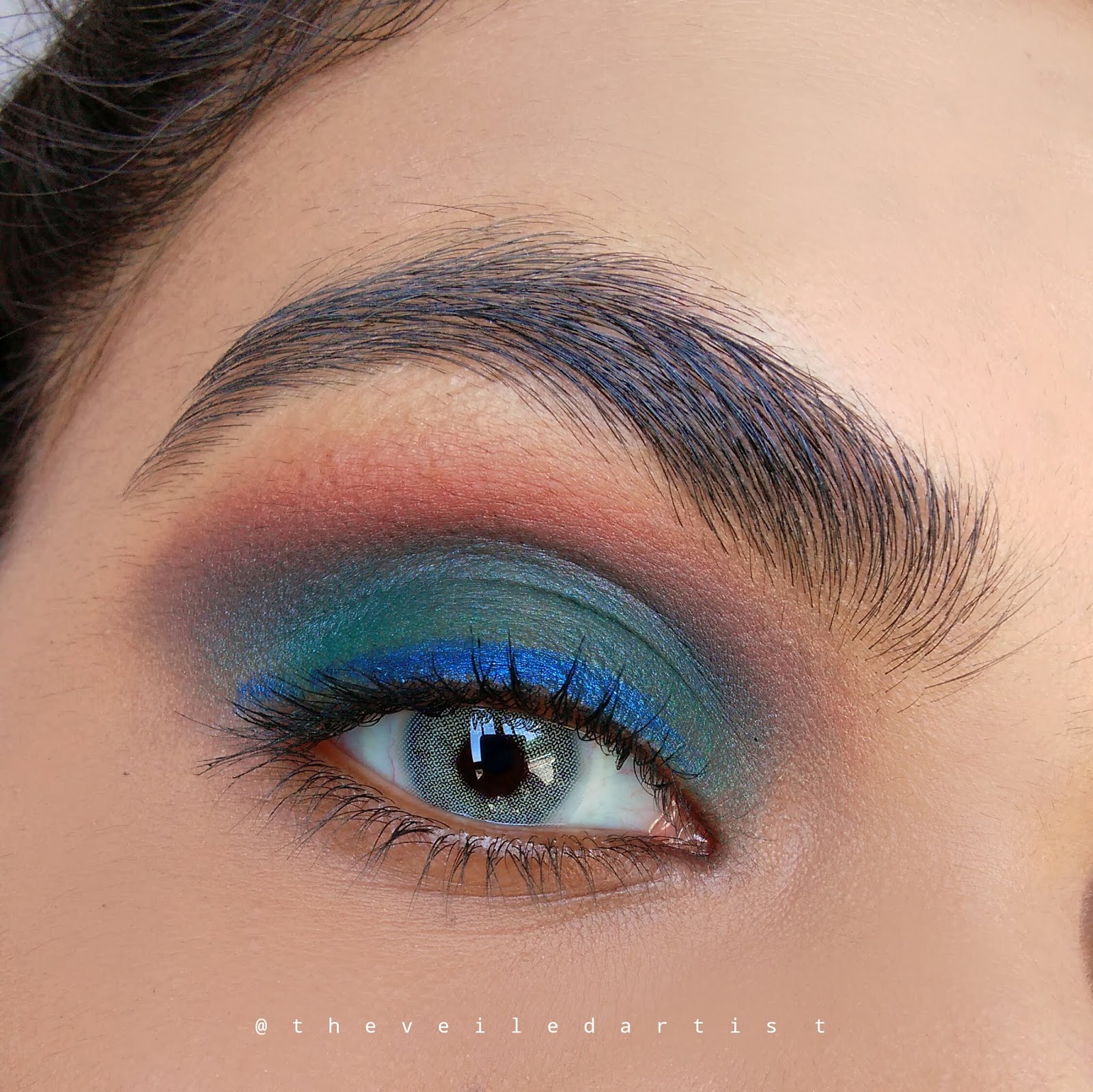 Cool Toned Blue Shimmery Smokey Eyes Tutorial(Beginner friendly) - The ...