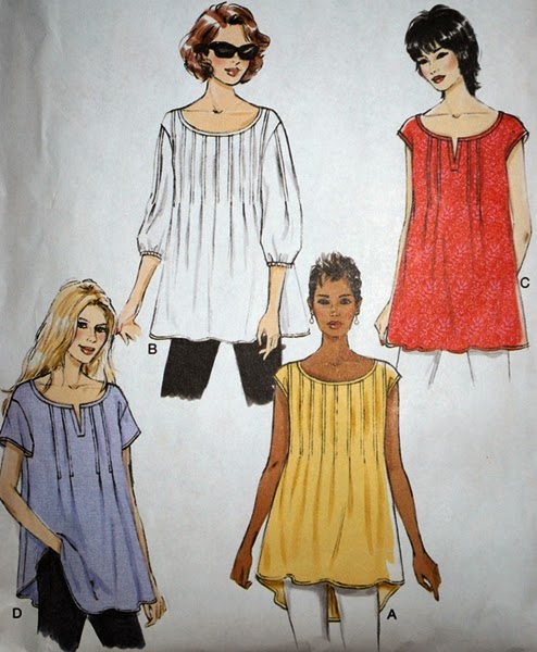 Coco's Loft: Butterick 6024 Pintuck Blouse in summer white