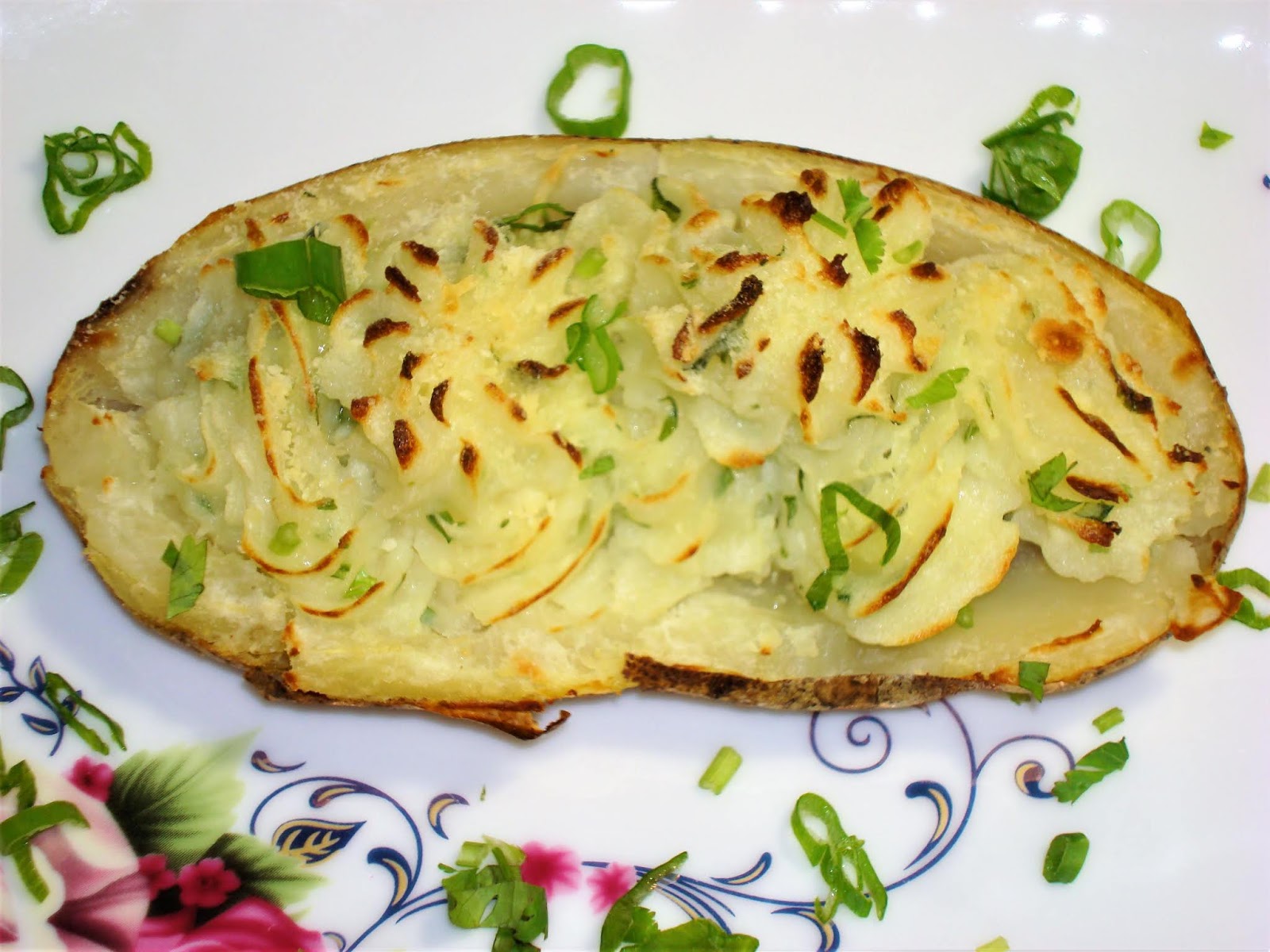 LA COCINA DEL POLLO: PAPAS ASADAS RELLENAS CON PURE DE QUESO DE CABRA