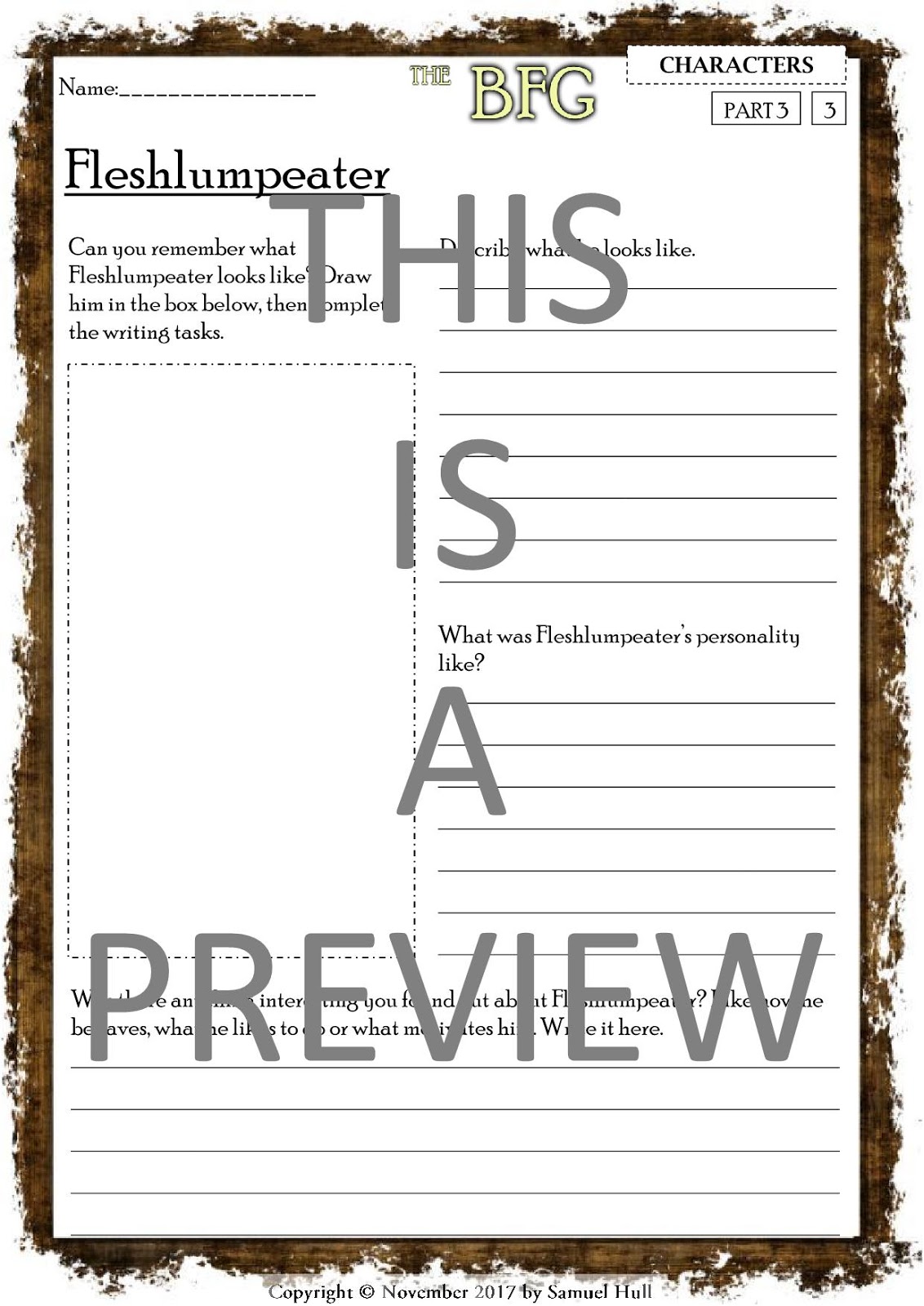 The BFG Movie Guide (2016) + Activities (Color + B/W) - Answer Keys ...