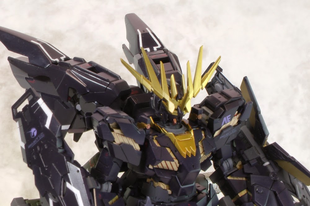 Custom Build: HGUC 1/144 Banshee with Flexible Thruster Equipped