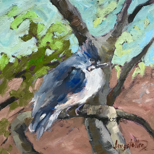 Deanna's Paintings: Bird, Bird Nest, Impressionism Nature Painting ...