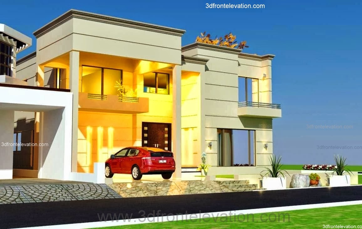 3d Front 1 Kanal House Plan 3d Front Elevation 273 1 Lake City M 2 Lahore