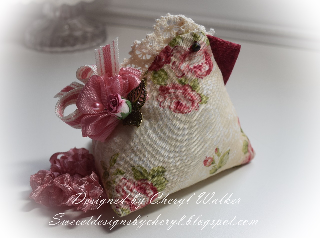 Really Reasonable Ribbon Blog: Chicken Pin Cushions