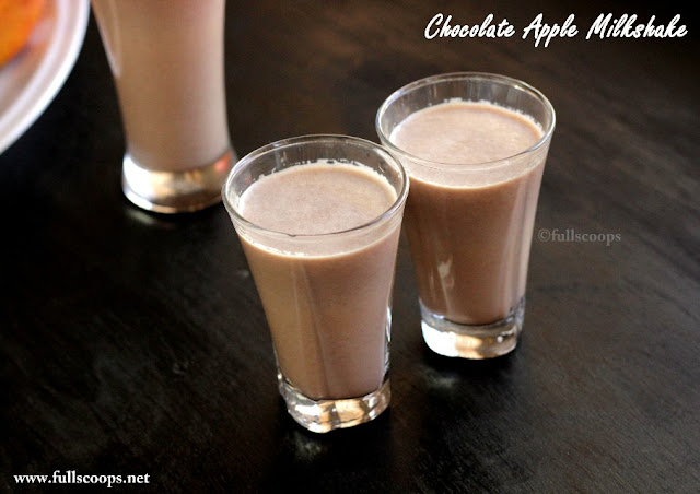 Chocolate Apple Milkshake | Easy Milkshake Recipes ~ Full Scoops - A ...
