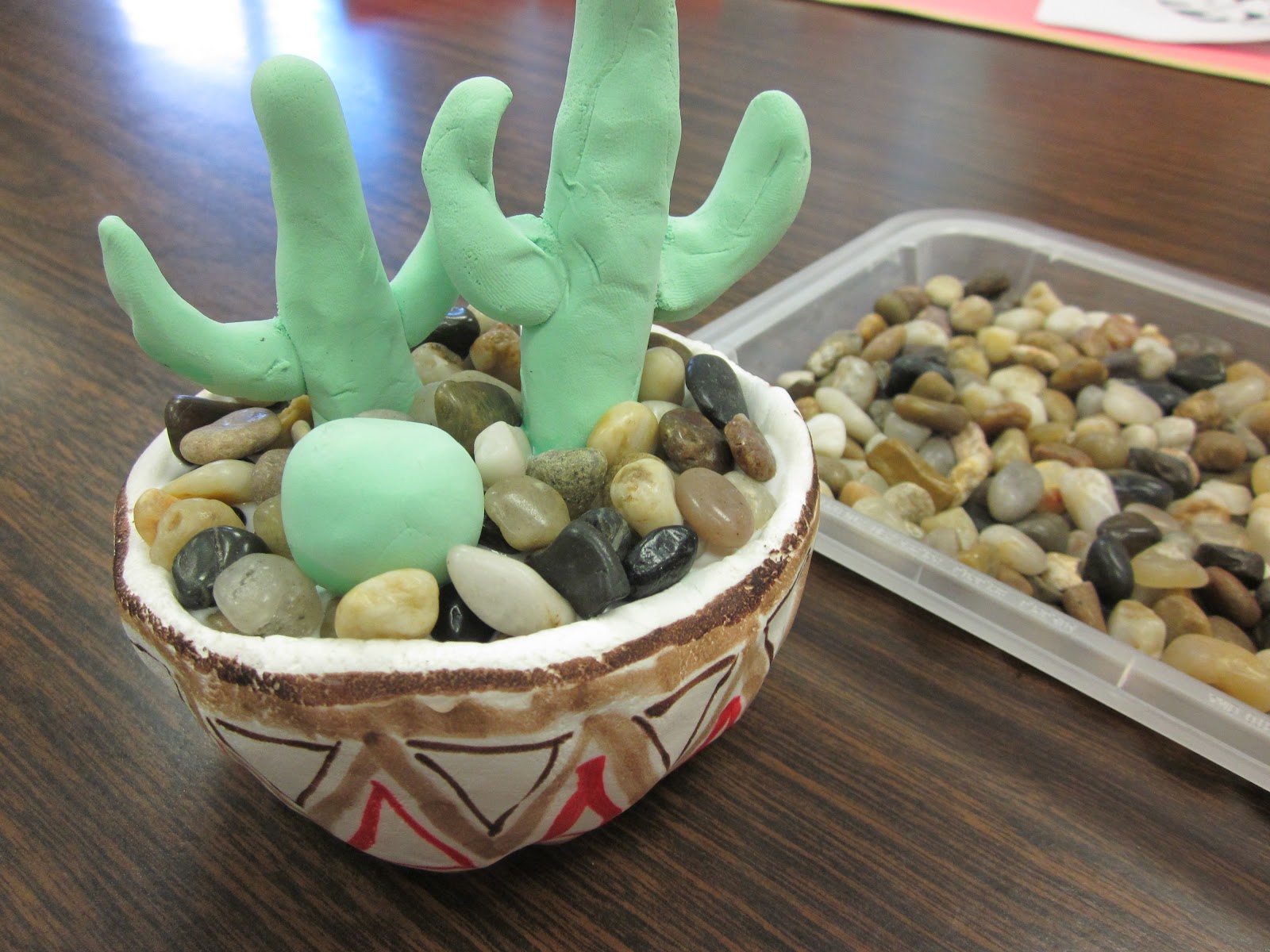 The Lenkerville Art Room: Wednesday Works - Cactus pots with Lifeskills