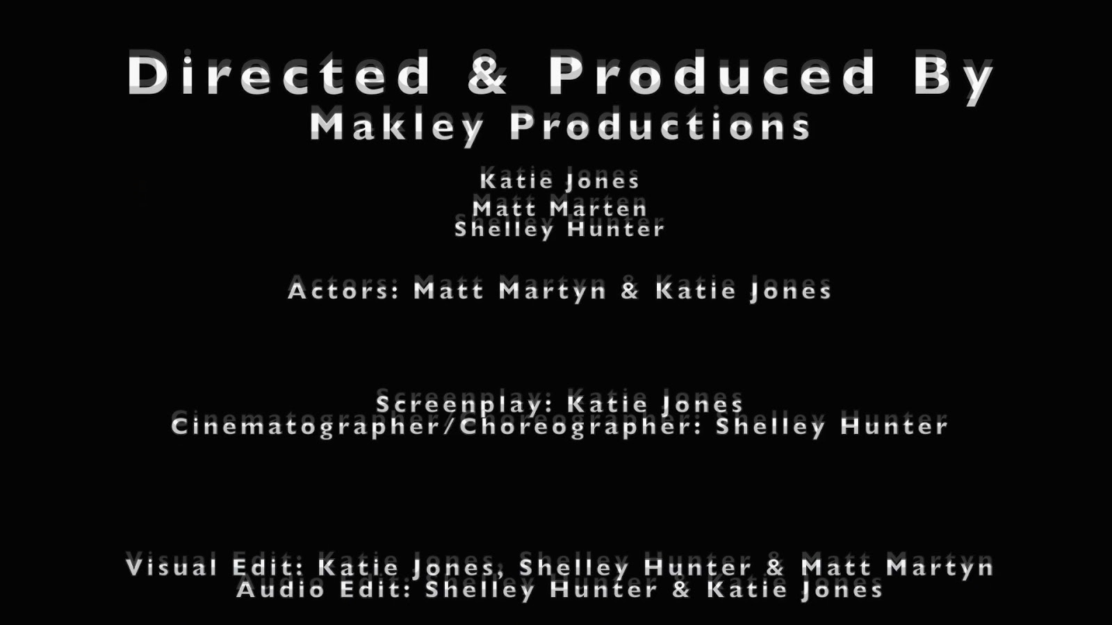 Post-Production: Credits and Titles ~ Shelley's A2 Advanced Portfolio