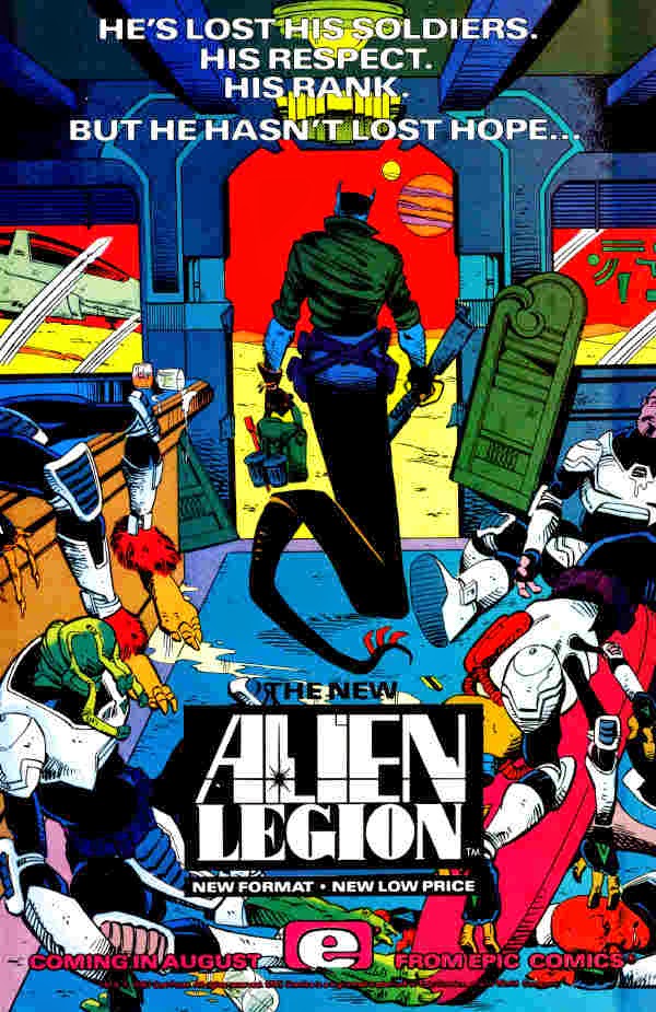 Marvel Comics of the 1980s: 1987 - Alien Legion House Ad