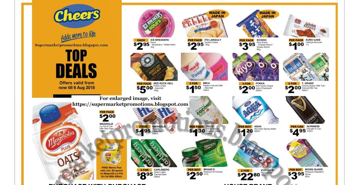 Cheers Top Deals 03 July - 06 August 2018 ~ Supermarket Promotions