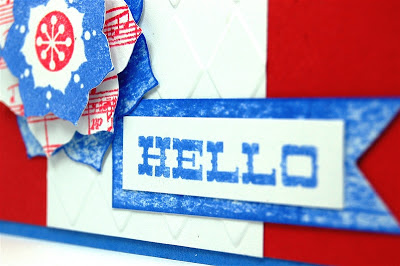 Capadia Designs: Red, White and Blue Hello Cards