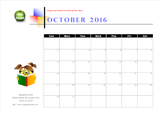Free Printable Final Exams Planner Calendar For September and October ...